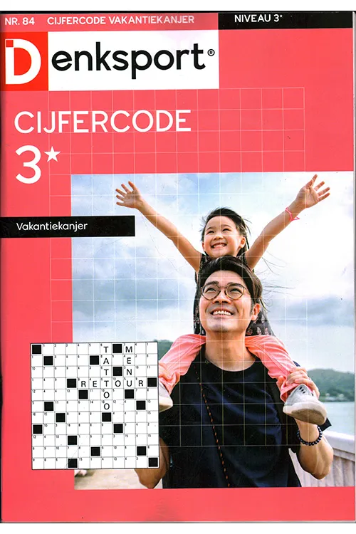 Denksport Cijfercode Vakantiekanjer – 84 2024 - Magvilla